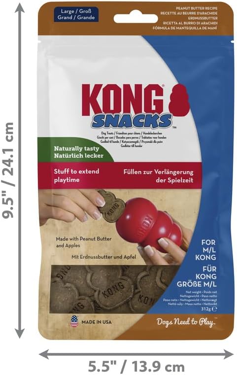 KONG Snacks – Peanut Butter Flavor (11 oz, Large Dogs) – Big Dog Pet Supply