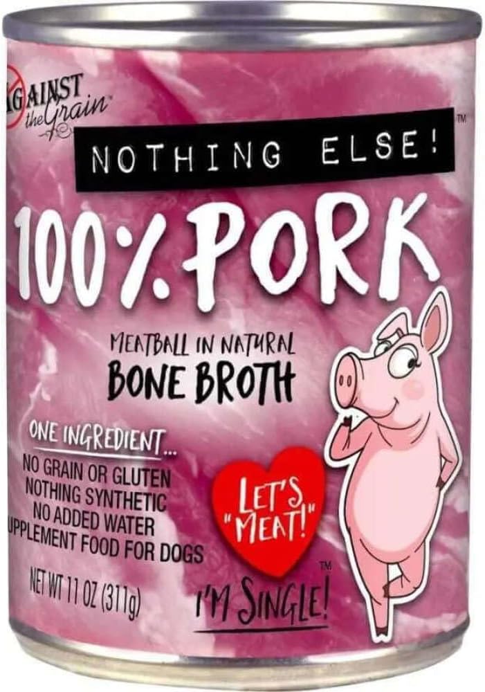 Against The Grain Nothing Else Grain Free One Ingredient 100% Pork Can ...